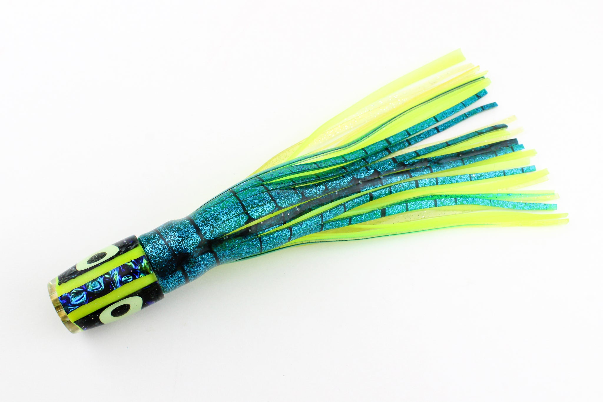 9" Jetted Yellow Hellcat with Dragon Skin and GLOW – BFD Big Game Lures