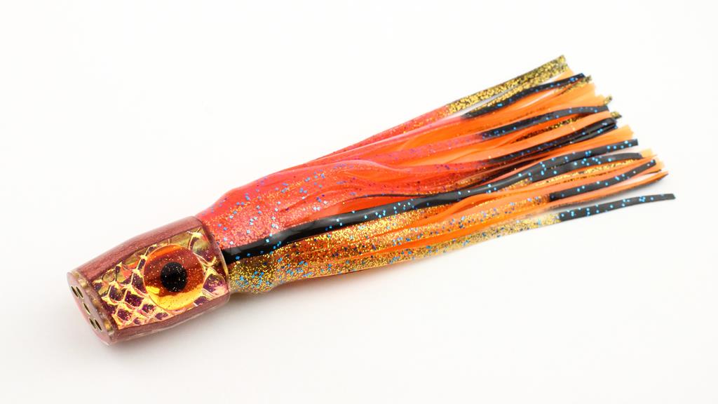 Custom 9" Hellcat in Rose Gold with Textured Dichroic & Squid Skir ...