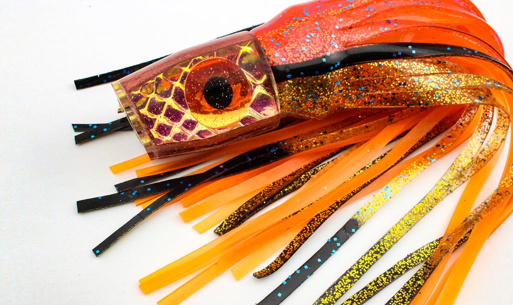 Custom 9" Hellcat in Rose Gold with Textured Dichroic & Squid Skir ...