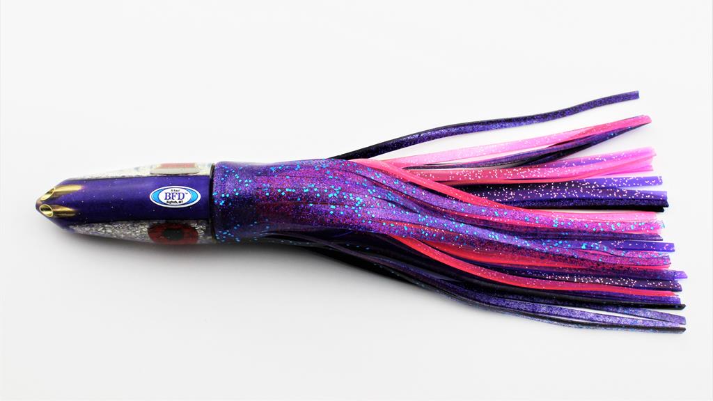 New Purple Jezebel (9" Jetted Bullet) in Acid Skipjack – BFD Big Game Lures